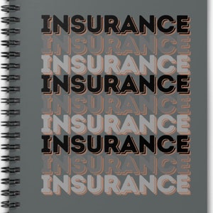 Multi Line Insurance Lined Spiral Notebook, Gift for Insurance Agent ...