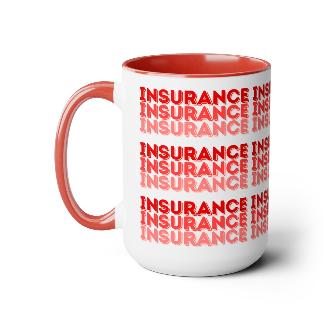 Insurance Two-tone Coffee Mugs, 15oz, Gift for Insurance Agent, Gift ...