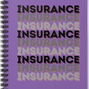 Multi Line Insurance Lined Spiral Notebook, Gift for Insurance Agent ...