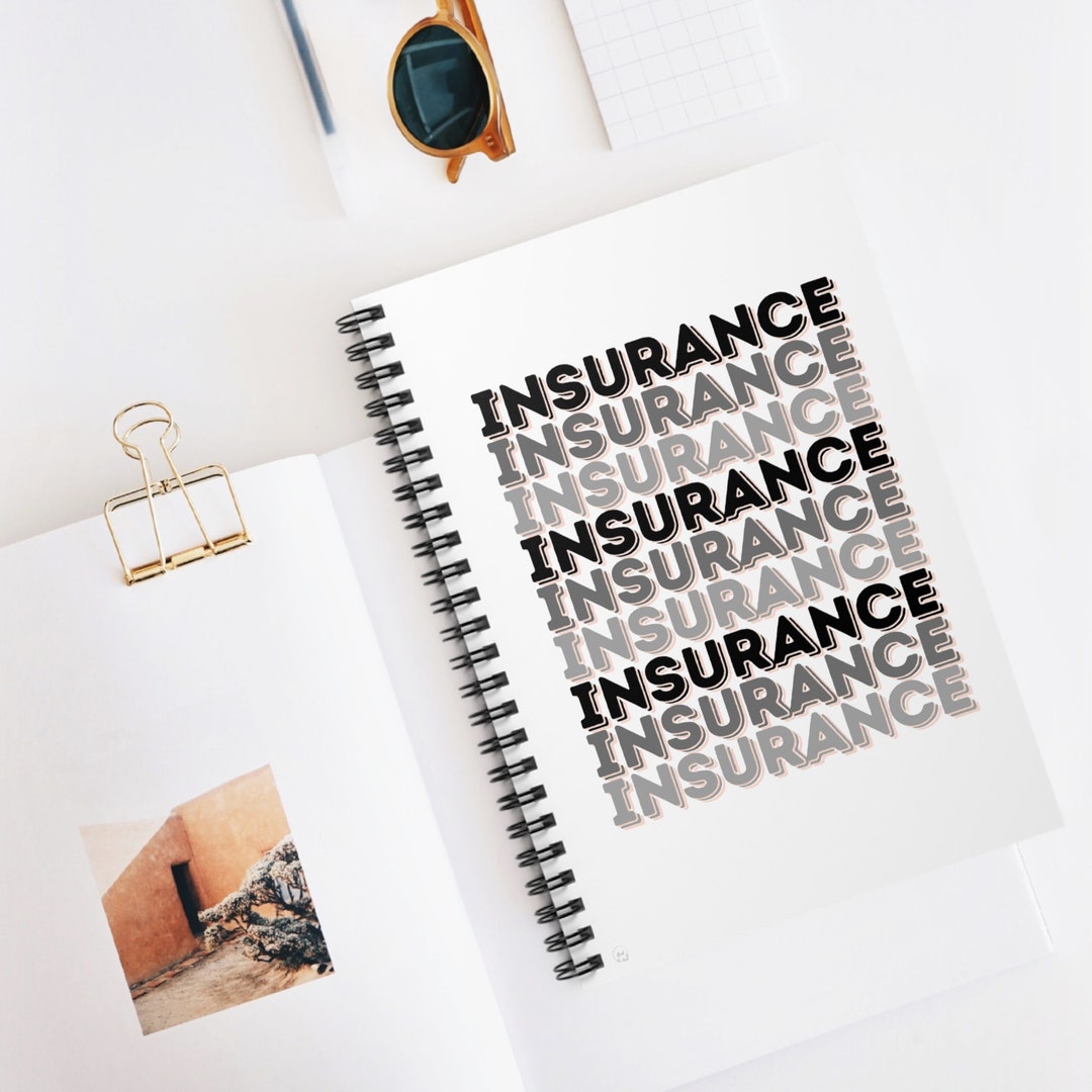 Multi Line Insurance Lined Spiral Notebook, Gift for Insurance Agent ...