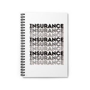 Multi Line Insurance Lined Spiral Notebook, Gift for Insurance Agent ...
