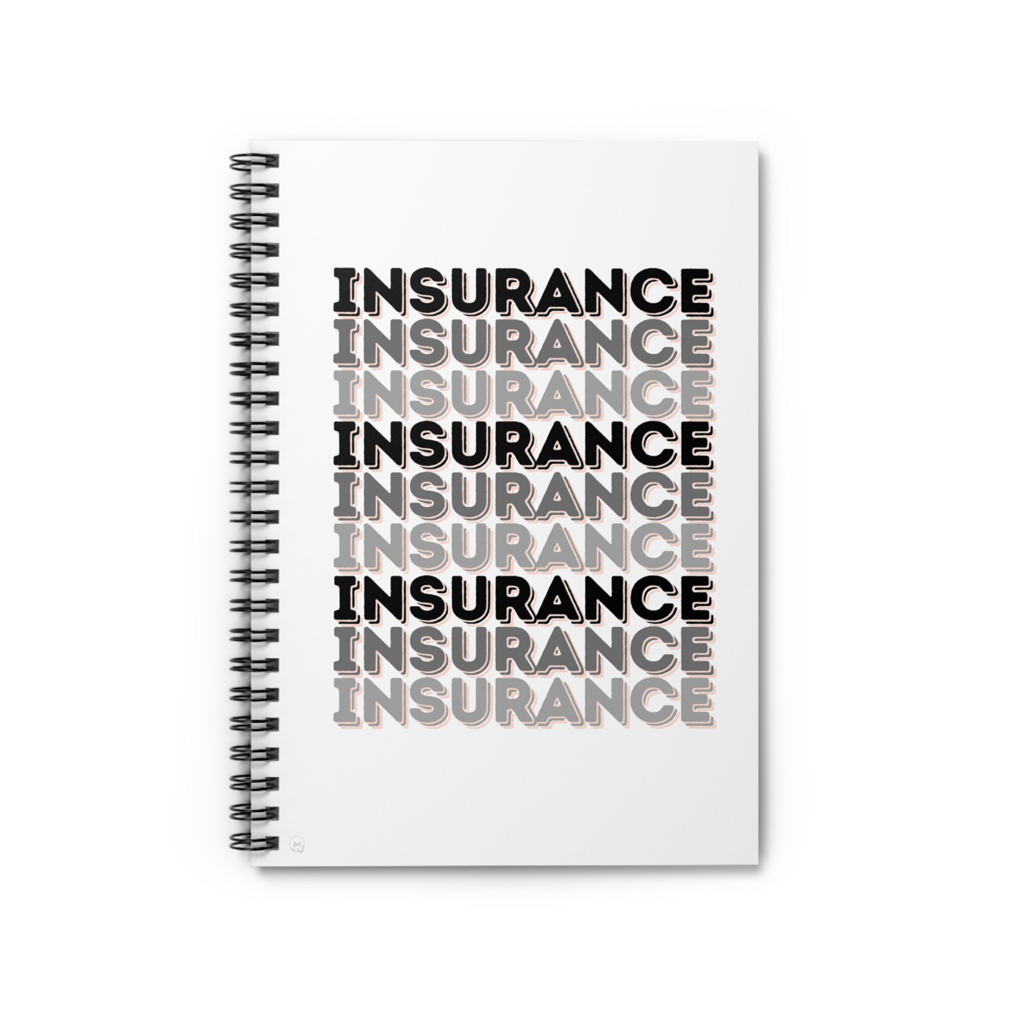 Multi Line Insurance Lined Spiral Notebook, Gift for Insurance Agent ...