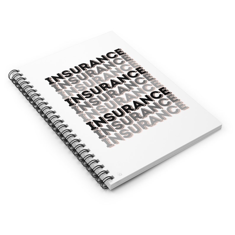 Multi Line Insurance Lined Spiral Notebook, Gift for Insurance Agent ...