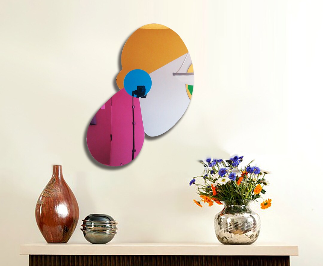 Abstract Acrylic Mirror Wall Deco/ Mirrored Acrylic Art/acrylic Wall ...