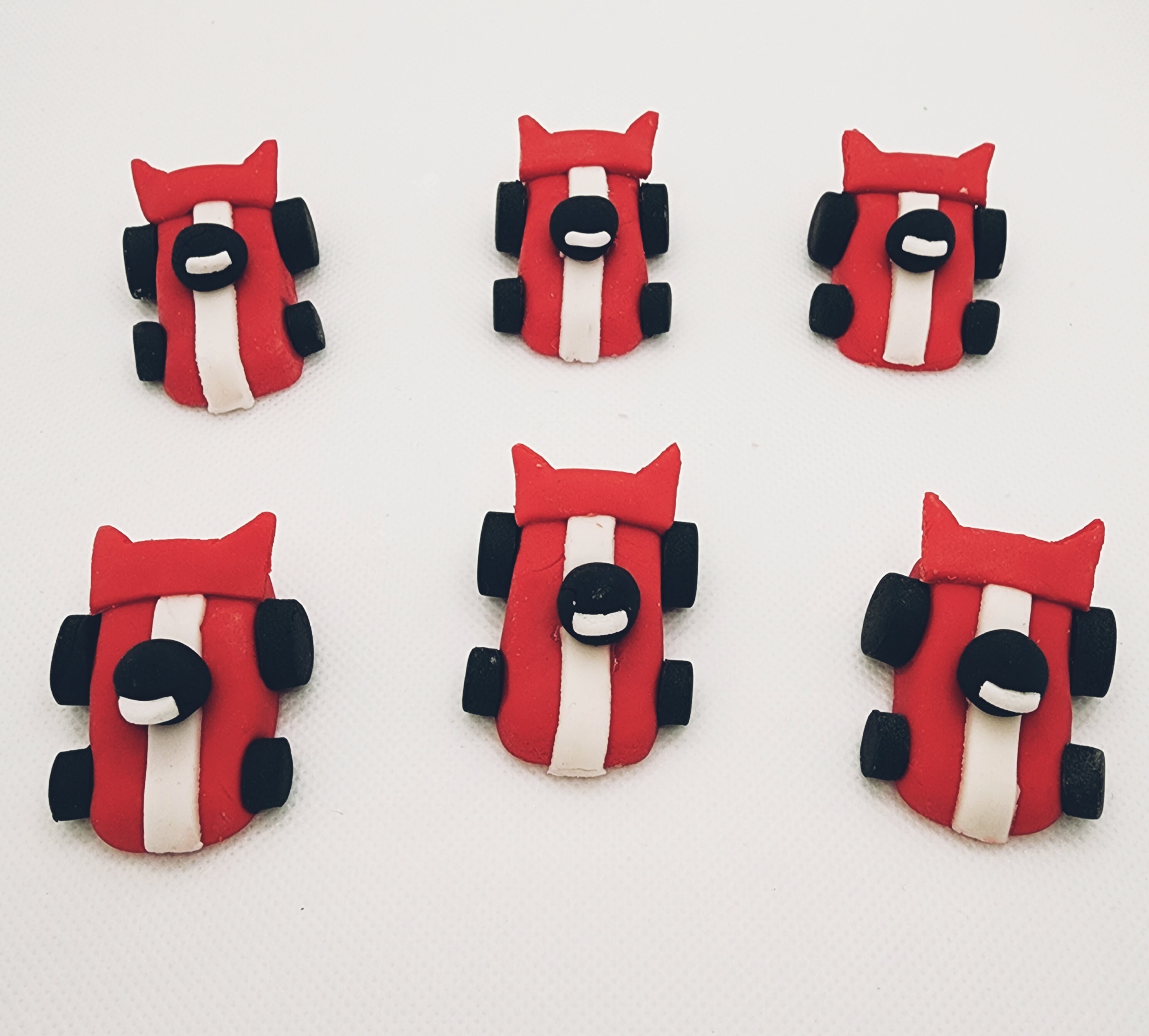 Race Car Fondant Cupcake Toppers Cake Toppers - Etsy
