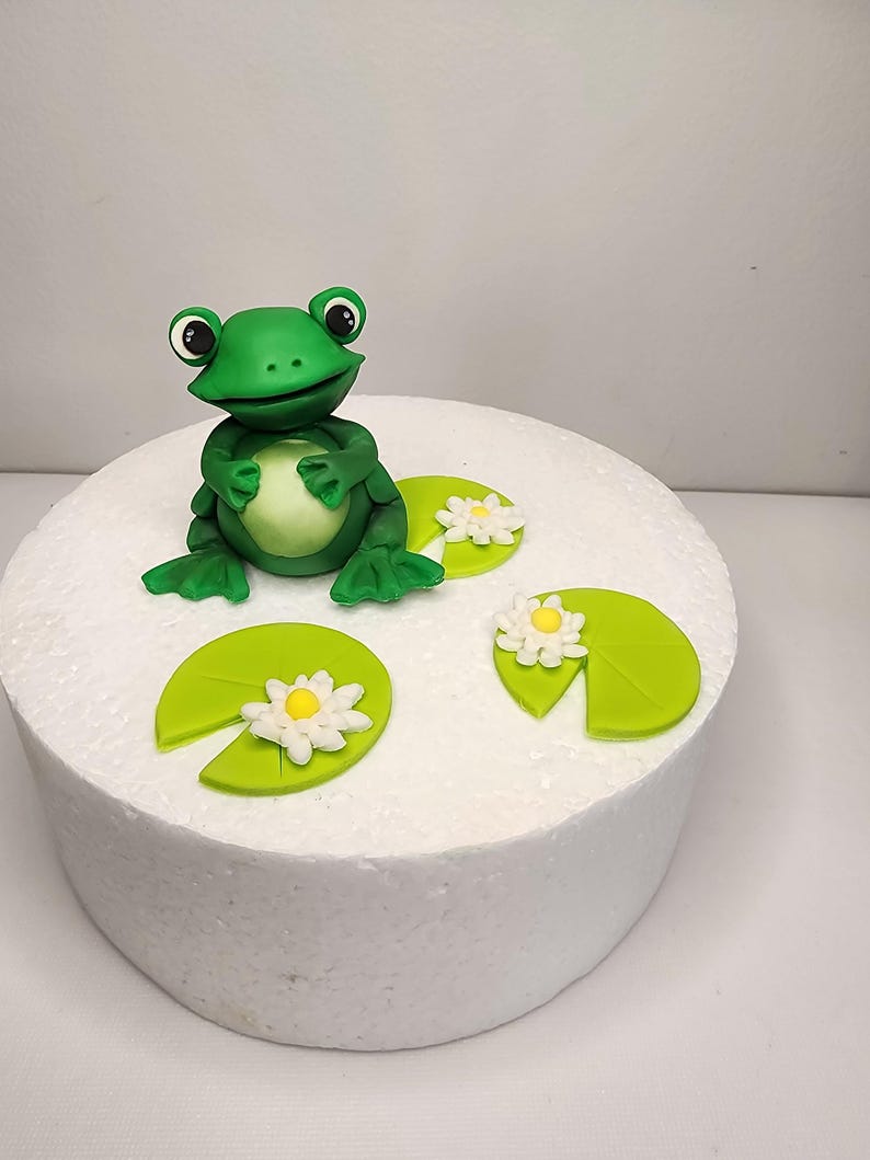 Frog Cake Topper for Birthday Cake Frog Themed Baby Shower - Etsy