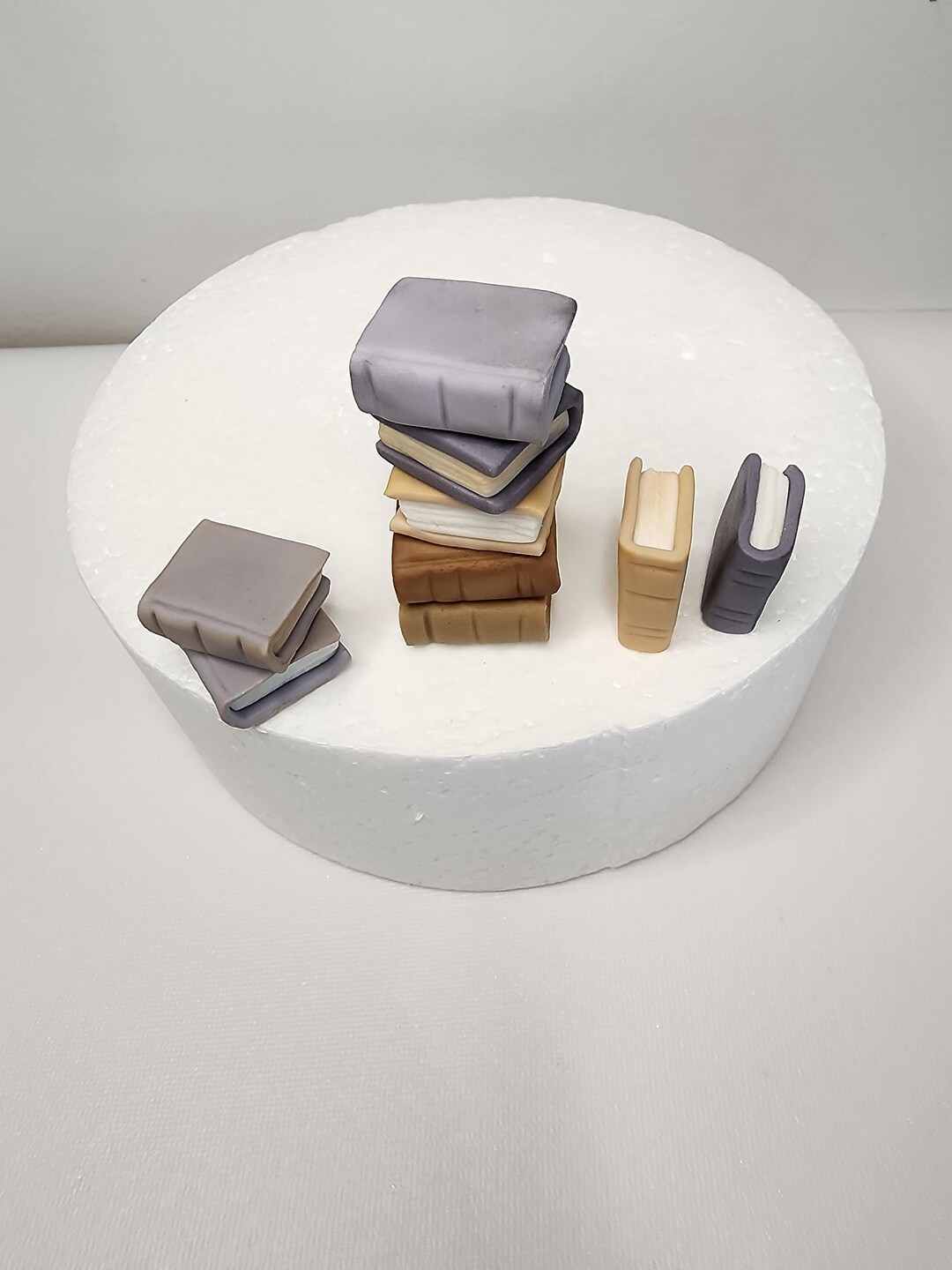 Book Cake Topper for Book Club Cupcake Topper Fondant Mini Books for ...