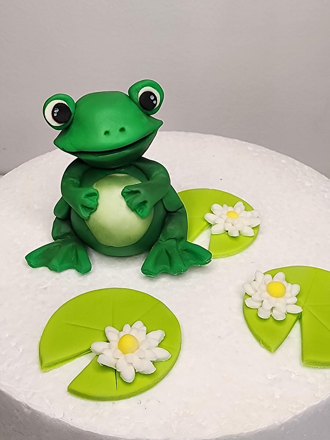 Frog Cake Topper for Birthday Cake Frog Themed Baby Shower - Etsy