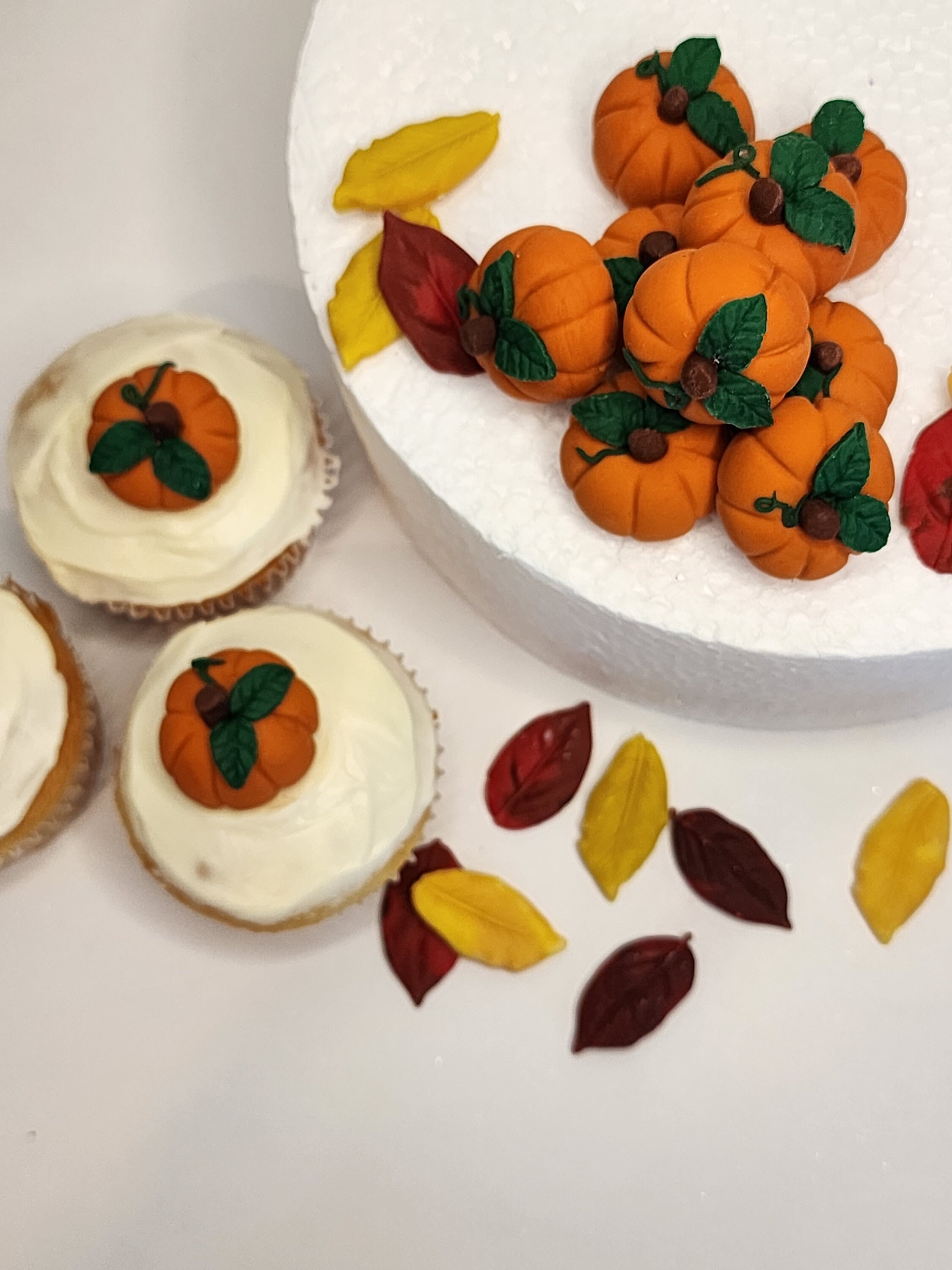 Fondant Pumpkins Fondant Fall Leaves Fall Toppers - Etsy