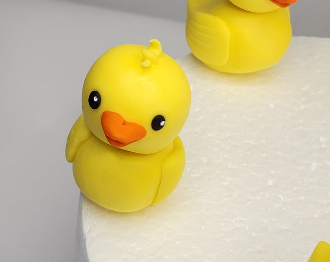 Fondant Rubber Duck Cake Topper: Baby Shower Decoration - Etsy