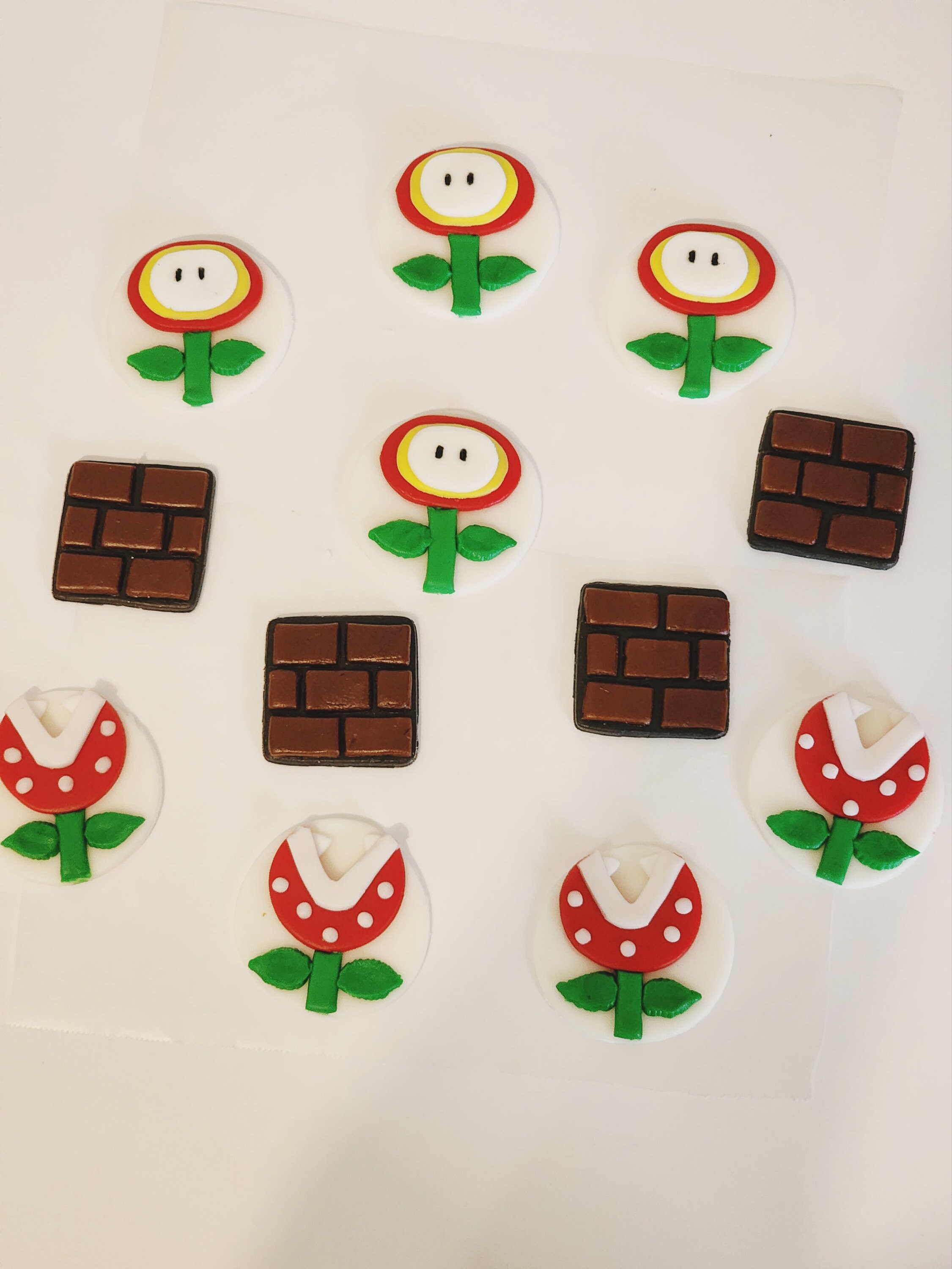 Mario Bros Cupcake Topper Super Mario Cake Topper for Gamer's Birthday ...