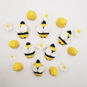 Bee Cupcake Topper Edible Bees Cake Decoration for Bee Birthday - Etsy