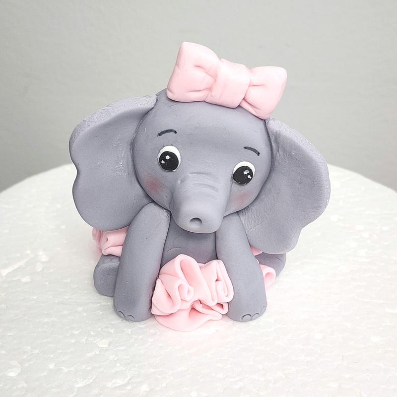 Fondant Elephant Cake Topper - Etsy
