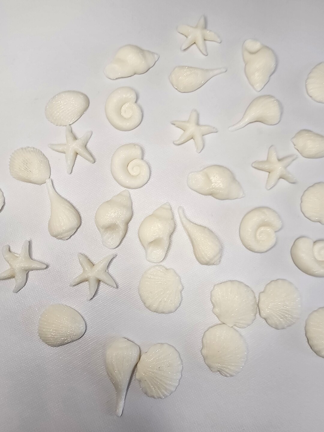 Edible Fondant Seashell Cupcake Toppers: Beach Wedding, Birthday Party ...