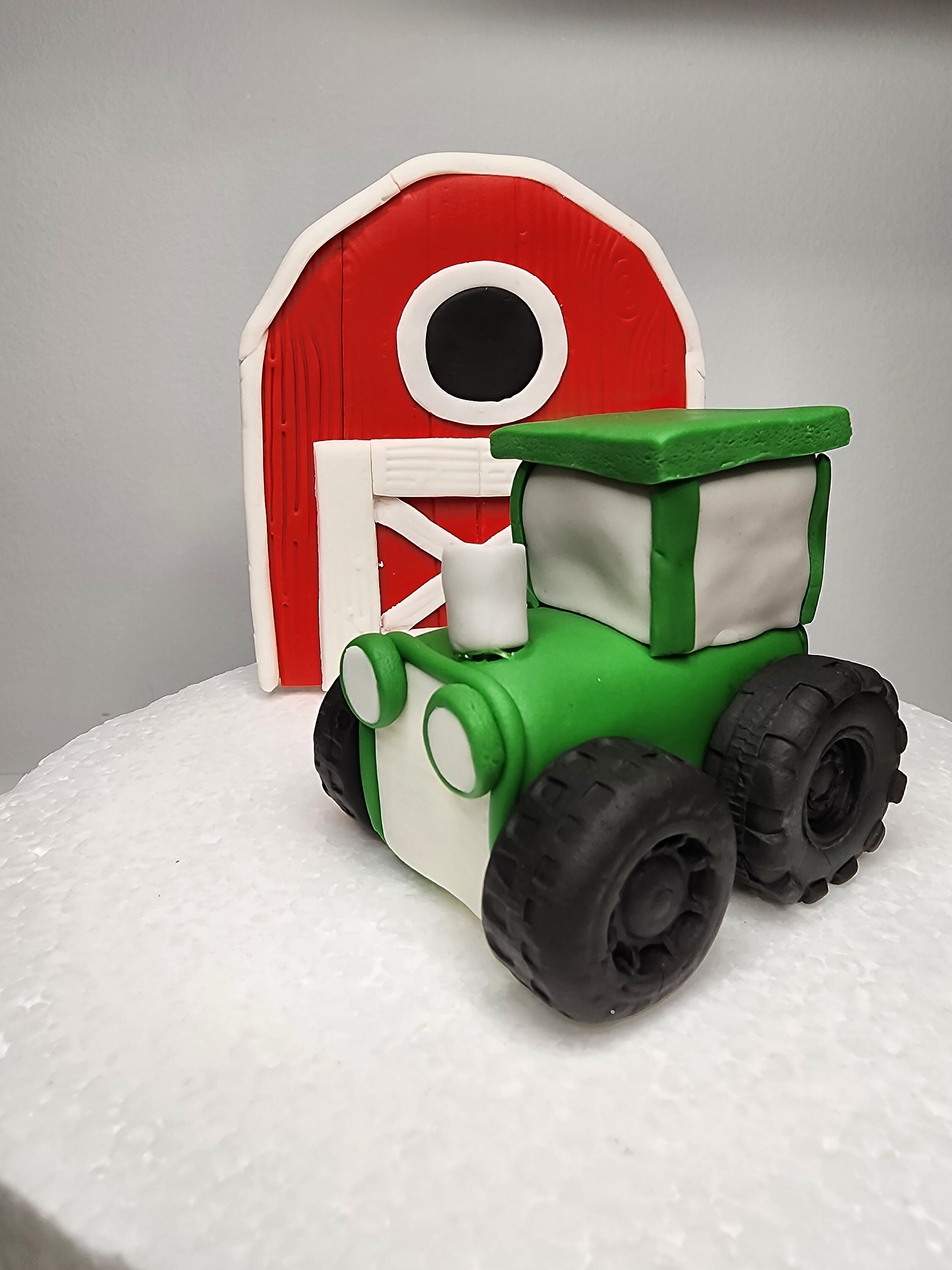 Farm Animal Fondant Cake Topper for Birthday Farm Themed Cake Tractor ...
