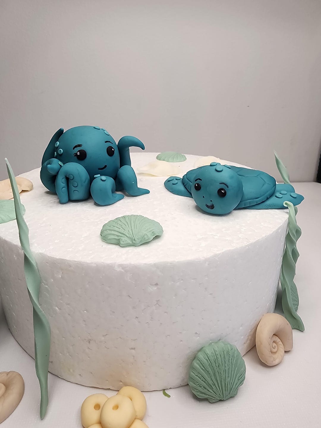 Ocean Cake Toppers for Birthday Sea Creatures for Under Water Baby ...