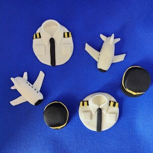 Pilot Cake Airplane Cupcake Topper for Pilot Party for Adult Fondant ...