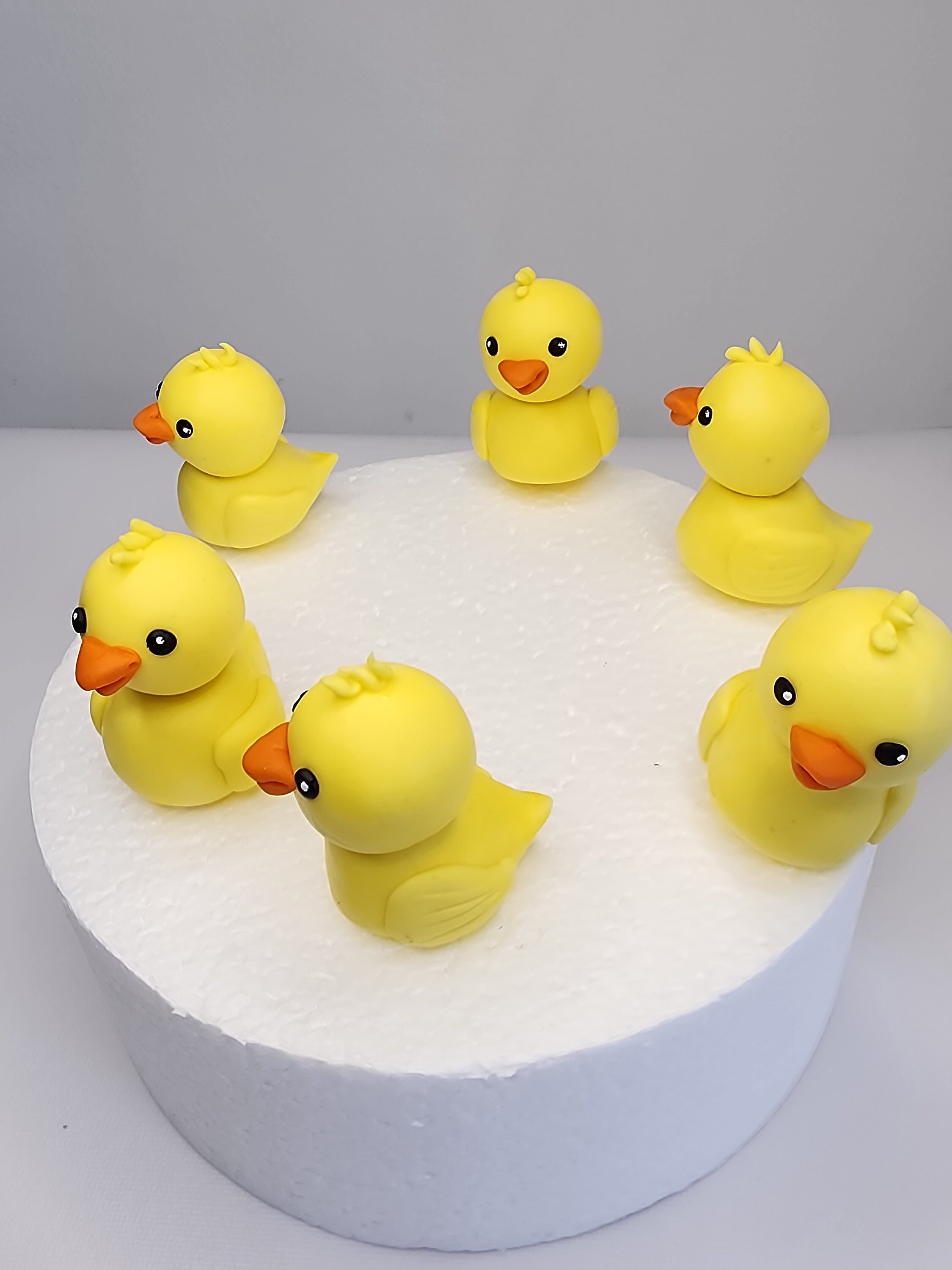 Fondant Rubber Duck Cake Topper: Baby Shower Decoration - Etsy