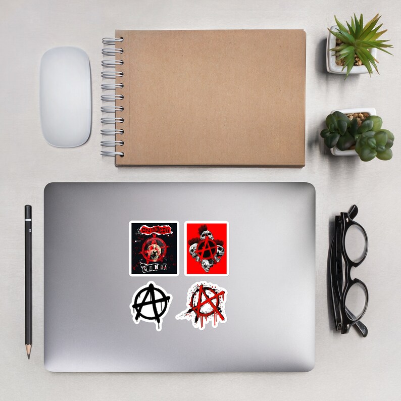 Anarchy Punk Symbol Stickers Laptop Water Bottle Vinyl Sticker - Etsy