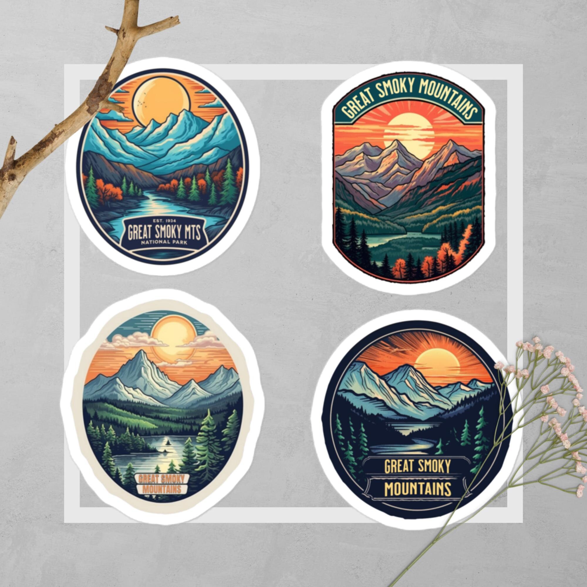 Great Smoky Mountains National Park Stickers Smoky Mts Sticker - Etsy
