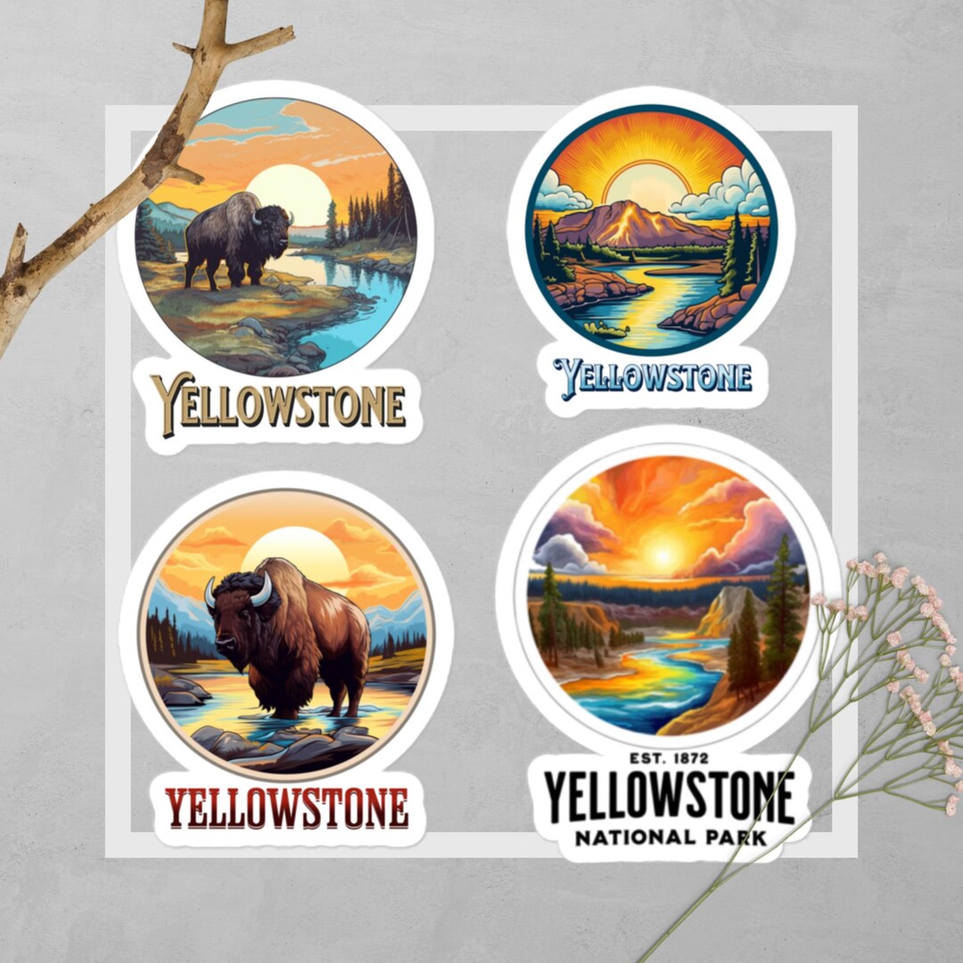 Yellowstone National Park Nature Inspired Artwork Wildlife Outdoor ...