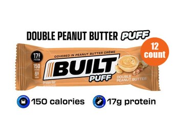 12 Built Bar Peanut Butter Protein Bars Free Shipping - Etsy