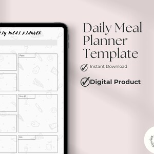 Meal Planner Printable, Goodnotes Planner, Meal Tracker, Food Journal ...