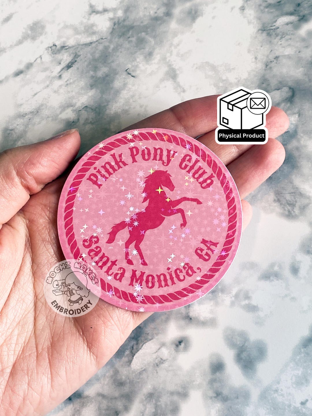 Pink Pony Club Country Singer Star Holographic Sticker Decal Queer ...