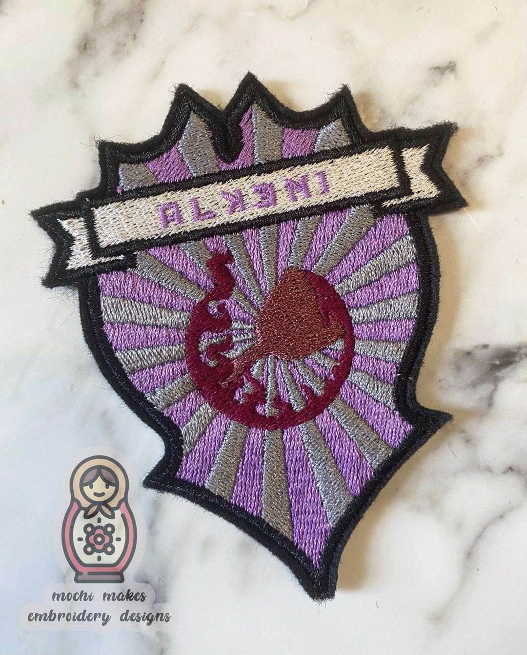 Grisha Alkemi Embroidered Cosplay Patch Shadow and Bone Dregs Six of ...