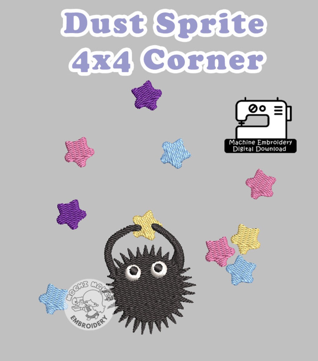 Dust Sprite Anime Japan Japanese Konpeito Machine Embroidery Pattern ...