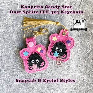 Dust Sprite ITH in the Hoop DIY Keychain Machine Embroidery Pattern ...