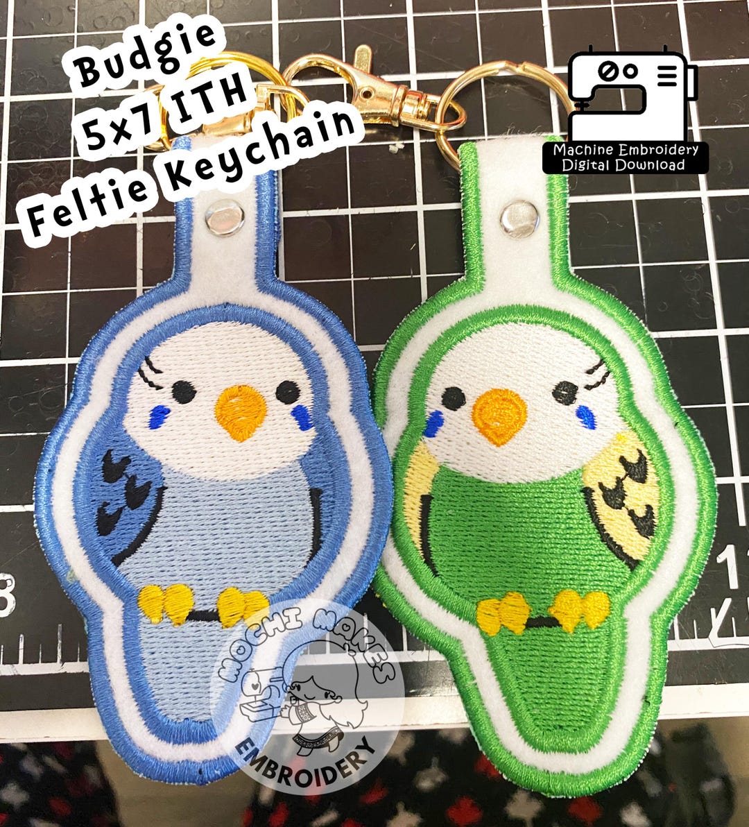 Budgie Bird ITH in the Hoop DIY Embroidery Pattern Digital Download ...