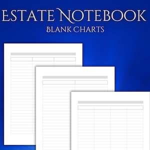 Estate Worksheets Bundle - Printable - Etsy Canada
