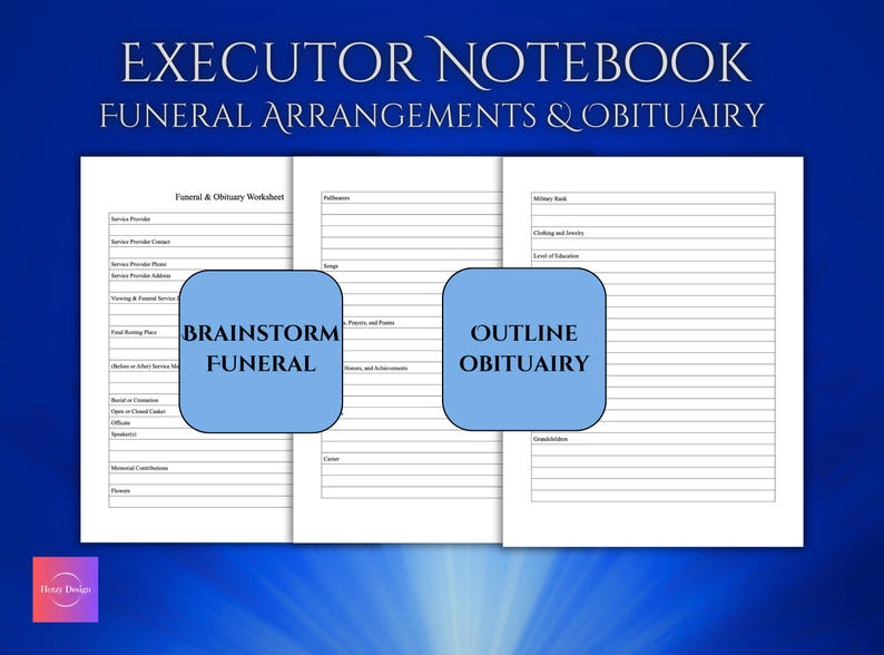 Executor Notebook -templates to Help With Organizing Estate Finances ...