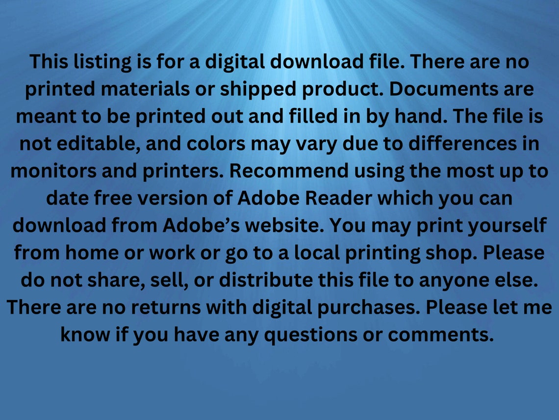 Vehicle Information Chart History Template Page Printable - Etsy