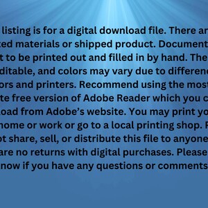 Vehicle Information Chart History Template Page Printable - Etsy