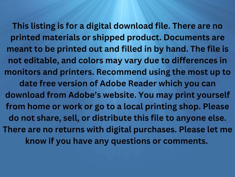 Vehicle Information Chart History Template Page Printable - Etsy