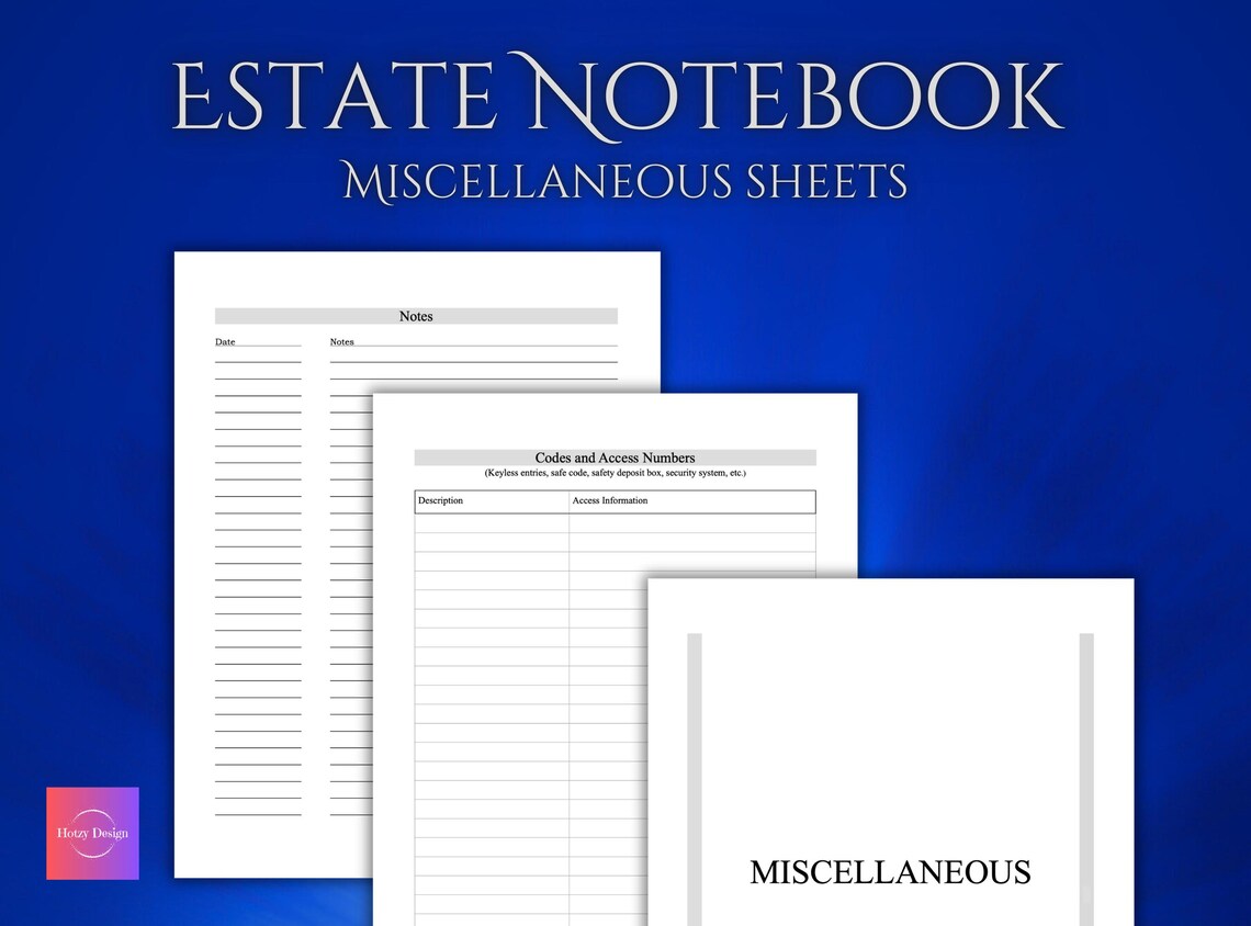 Estate Worksheets Bundle - Printable - Etsy UK