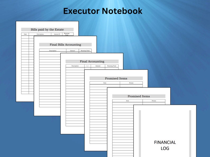 Updated Executor Worksheets Bundle Printable - Etsy