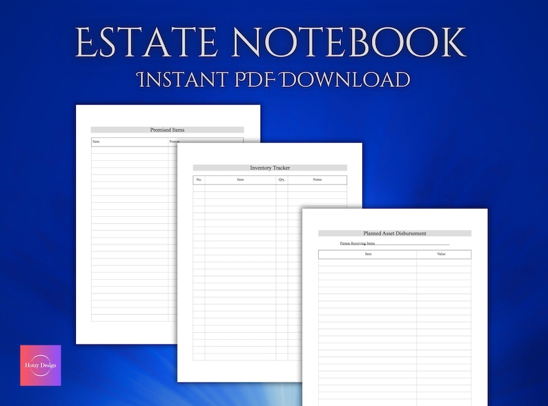 Estate Worksheets Bundle - Printable - Etsy Canada