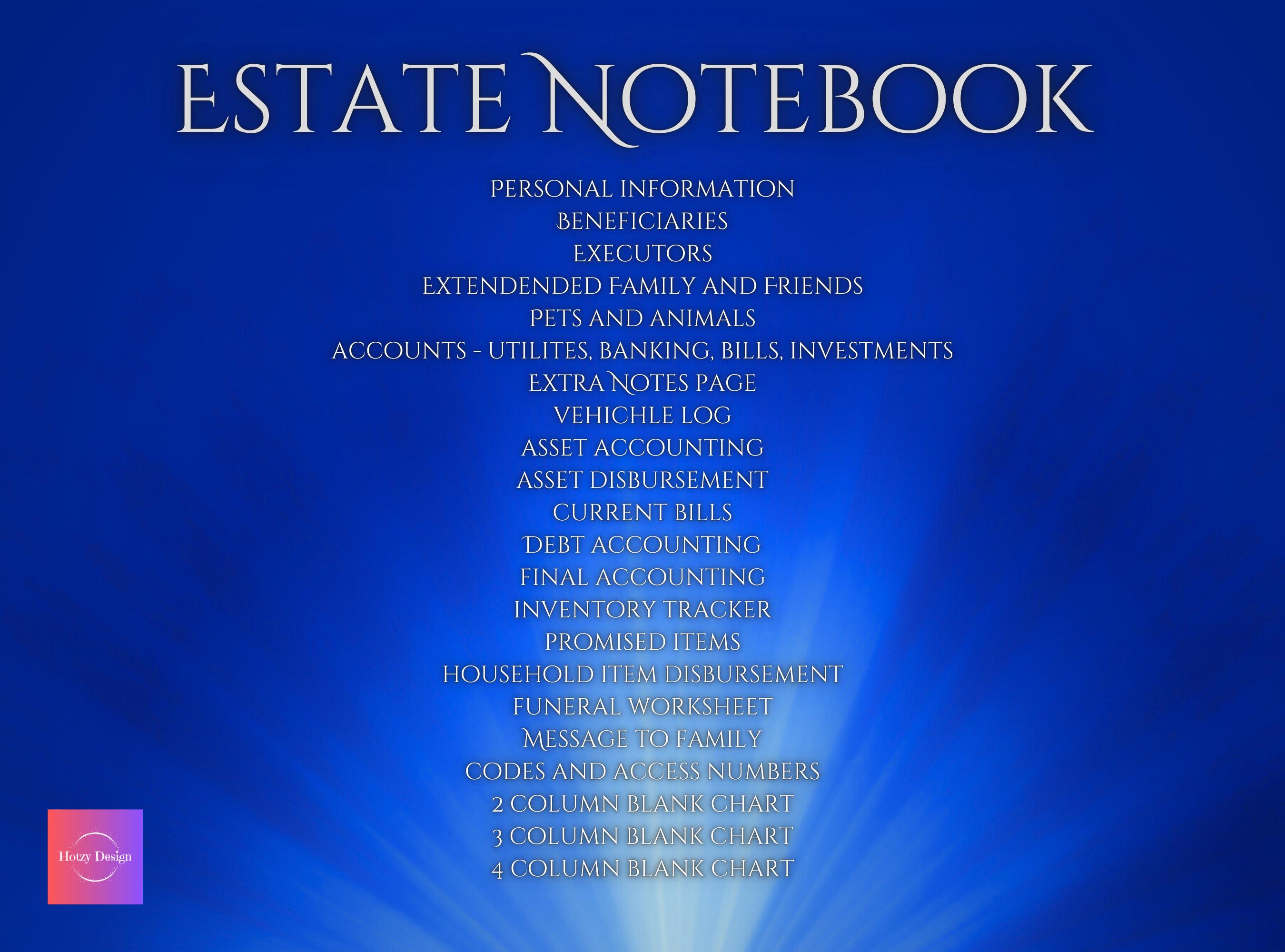 Estate Worksheets Bundle - Printable - Etsy