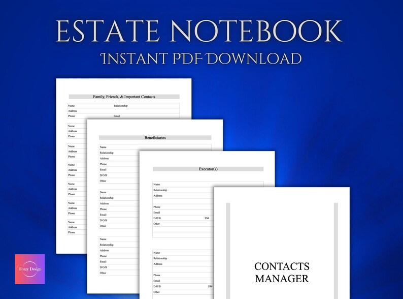 Estate Worksheets Bundle Printable - Etsy Canada