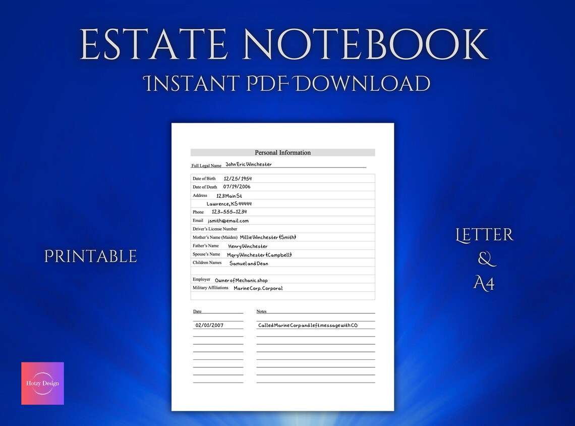 Estate Worksheets Bundle - Printable - Etsy UK