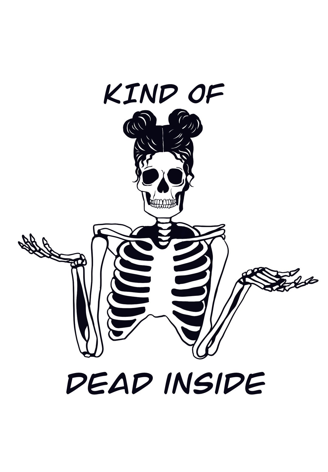 Dead Inside PNG Space Buns - Etsy