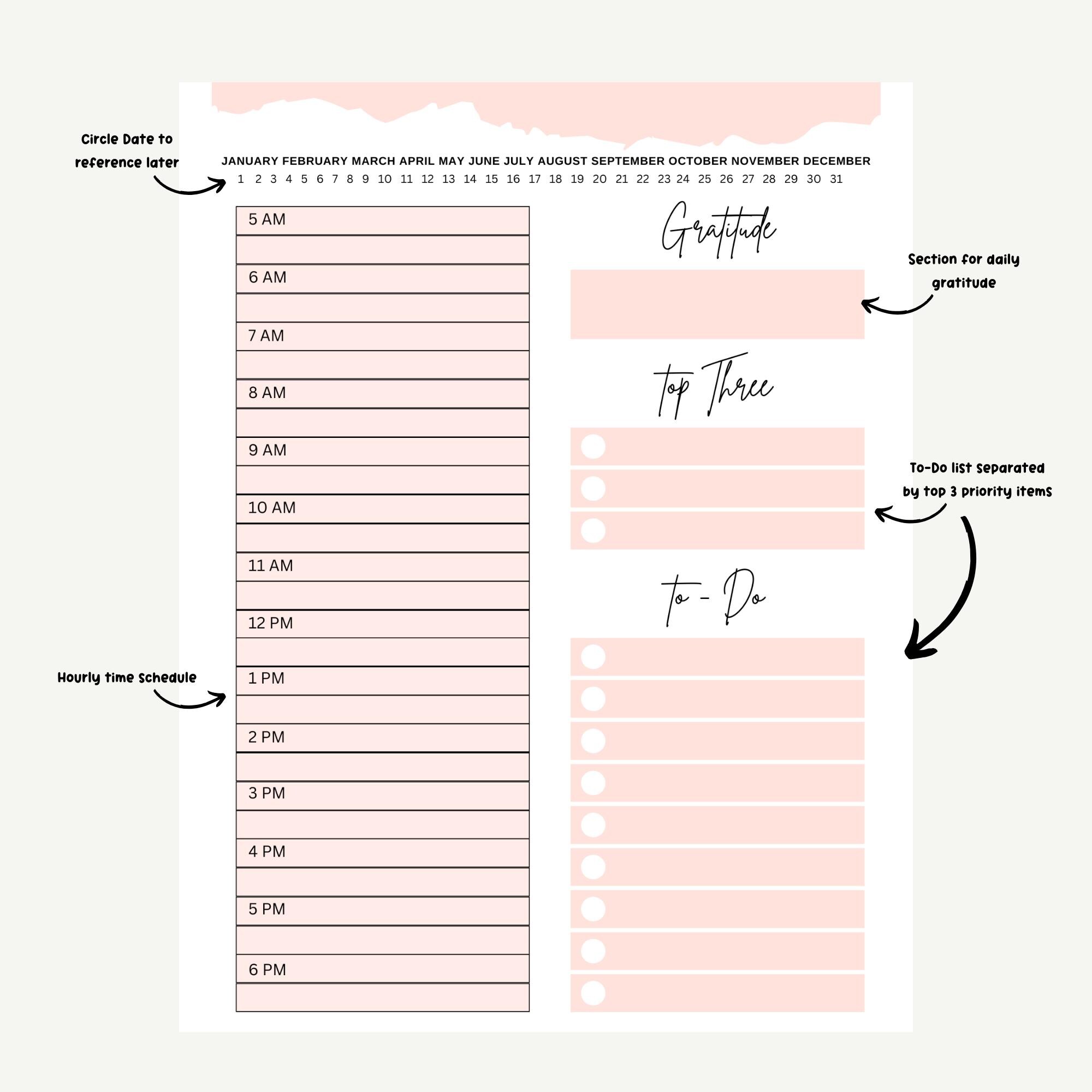To Do List | Daily to Do List | Printable List | Goodnotes | Digital ...