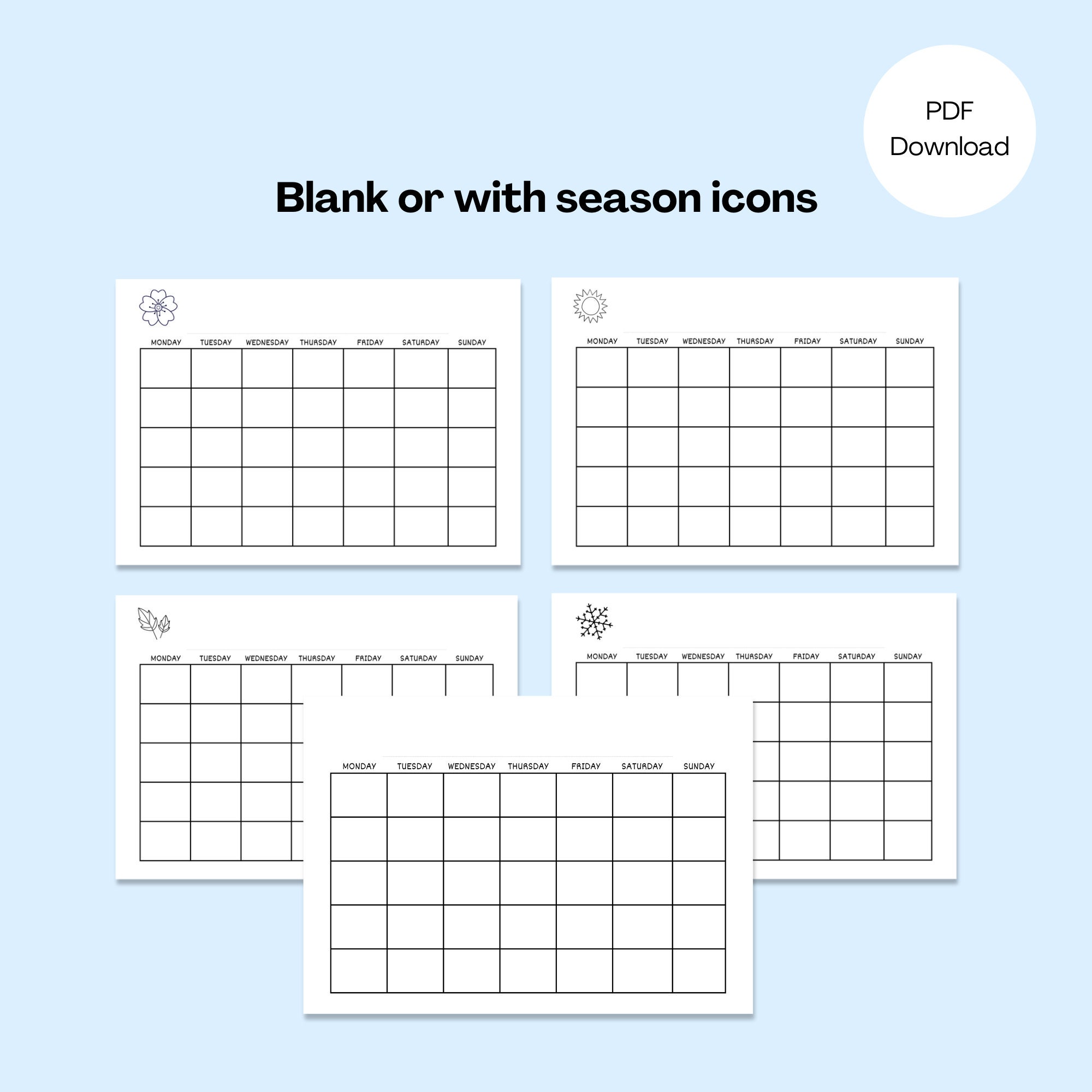 Monthly Visual Planner, Visual Communication, Visual Schedule, Autism ...