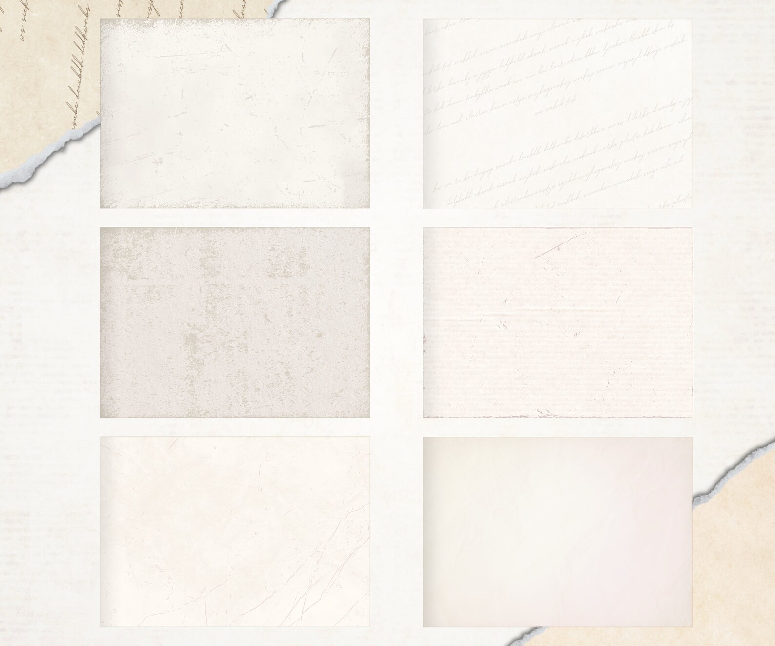24 Vintage Paper Scrapbook Digital Sticker Page Overlays | Transparent ...