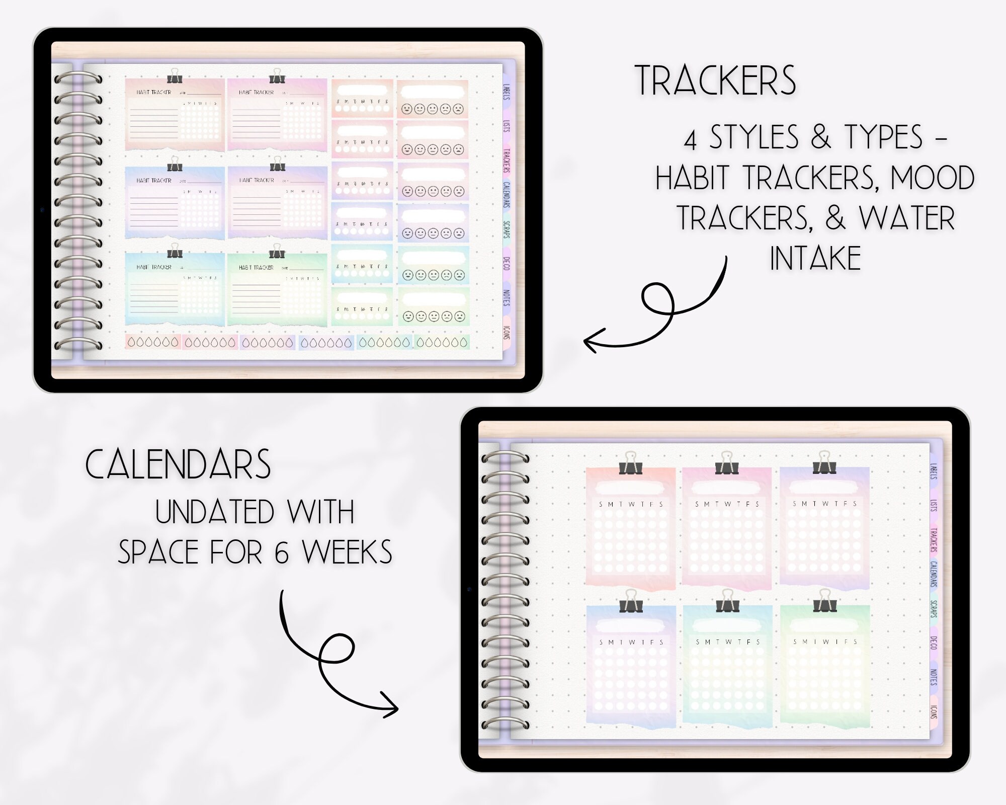 Pastel Ombré Digital Stickerbook + FREEBIE | for Goodnotes, Samsung ...