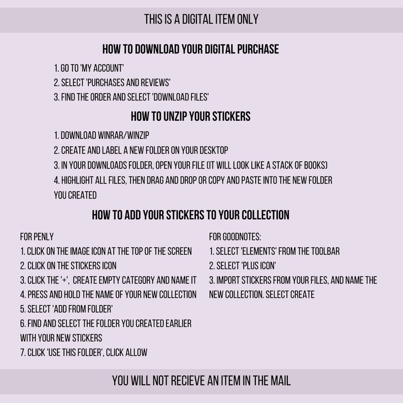 Iridescent Crystal Digital Sticker Bundle | 60 Pre-cropped Stickers for ...