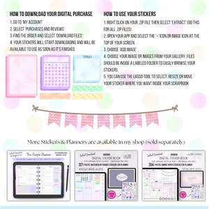 Basic Multicolor Digital Planner Stickers | 72 Individual PNG Files ...